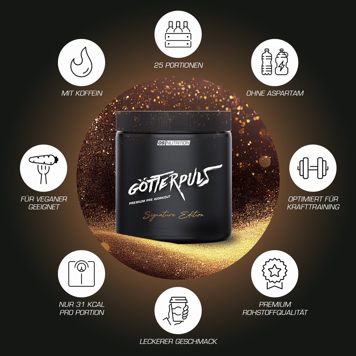 Götterpuls® - Premium Pre Workout Signature Edition 395 g